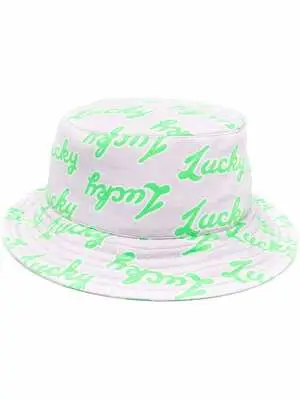 Natasha Zinko Slogan-print Bucket Hat - Grey