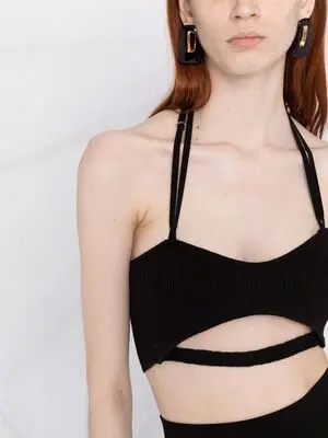 Jacquemus Ribbed-knit Crop Top