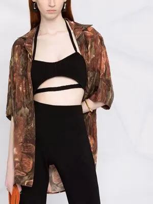 Jacquemus Ribbed-knit Crop Top