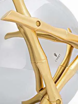 L'Objet Large Bambou Bowl - Metallic