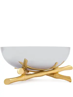 L'Objet Large Bambou Bowl - Metallic