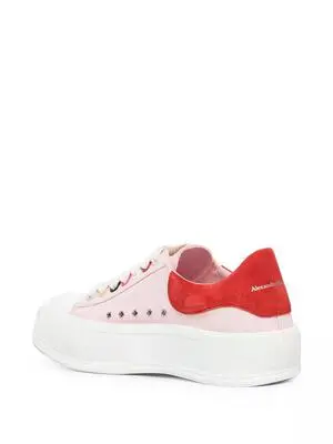 Alexander McQueen Low Top Canvas Sneakers - Pink