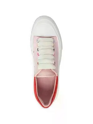 Alexander McQueen Low Top Canvas Sneakers - Pink