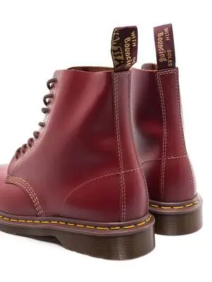 Dr. Martens 1460 Leather Ankle Boots - Red