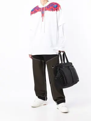 COUNTY OF MILAN Marcelo Burlon Feather-print Hoodie