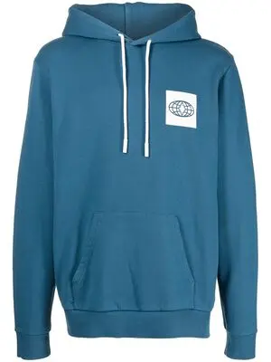 COUNTY OF MILAN Logo-print Drawstring Hoodie
