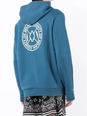 COUNTY OF MILAN Logo-print Drawstring Hoodie