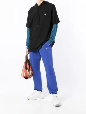 COUNTY OF MILAN Logo-print Layered Hoodie