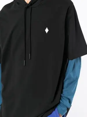COUNTY OF MILAN Logo-print Layered Hoodie