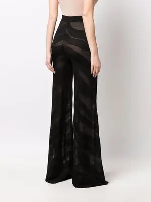 Just Cavalli Chevron-pattern Palazzo Pants
