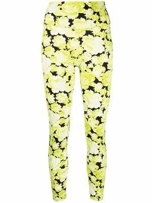 MSGM High-waist Floral Leggings