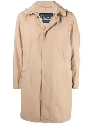 Herno Hooded Parka Coat - Brown