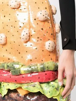Moschino Sequin-embellished Hamburger Skirt