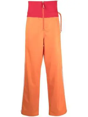DIESEL® High-waisted Straight-leg Track Pants