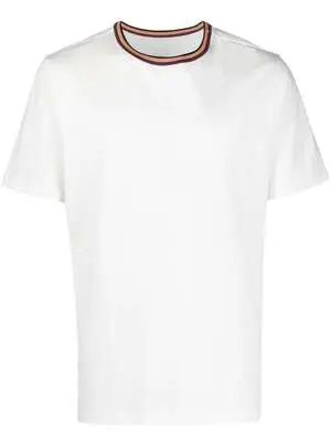 Paul Smith Contrast-trim T-shirt - White