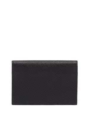 Prada Triangle-logo Saffiano Leather Card Holder