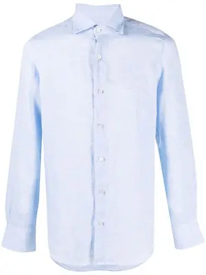 FINAMORE 1925 Long-sleeve Linen Shirt