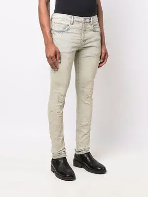 PURPLE BRAND Distressed Skinny Jeans - Blue