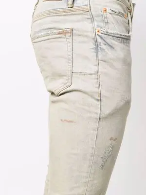 PURPLE BRAND Distressed Skinny Jeans - Blue