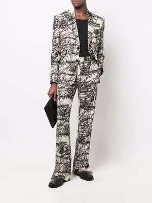 Amiri Graphic-print Flared Trousers