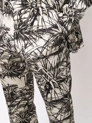 Amiri Graphic-print Flared Trousers