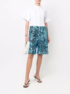 Plan C Sequinned Bermuda Shorts