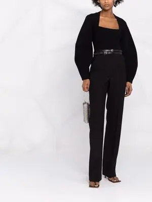 Alexander McQueen High-waisted Tailored Wool Trousers