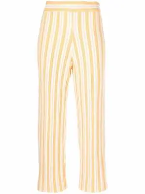 JIL SANDER Striped Cropped Trousers
