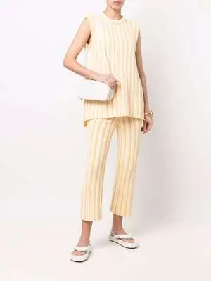 JIL SANDER Striped Cropped Trousers