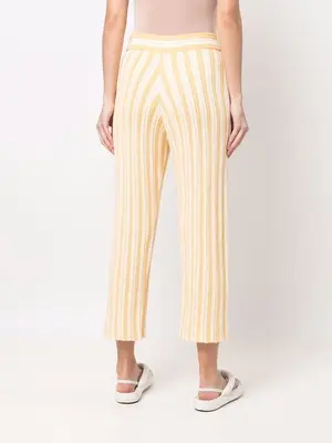 JIL SANDER Striped Cropped Trousers