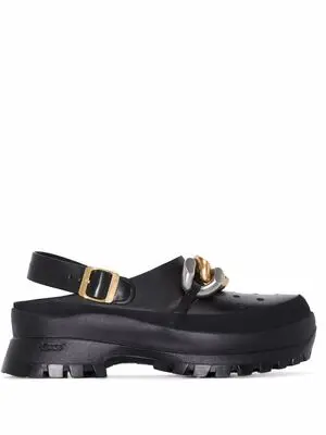 Stella McCartney Falabella Trace Clogs With Chain Detail
