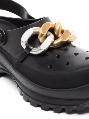 Stella McCartney Falabella Trace Clogs With Chain Detail