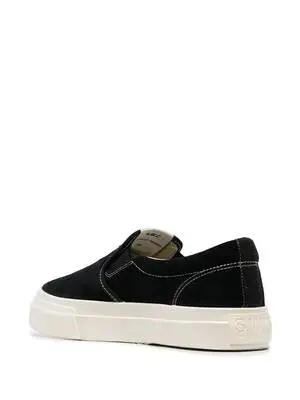 Junya Watanabe Slogan-embroidered Slip-on Sneakers