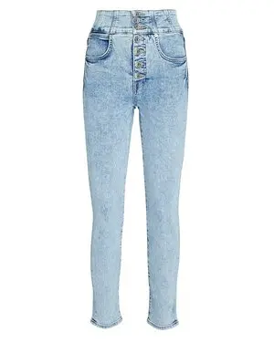 Veronica Beard Katherine Corset-Waist Skinny Jeans - Vail