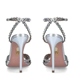 AQUAZZURA Tequila Sandals 105 - Silver