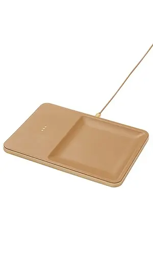 COURANT Catch:3 Classics Wireless Charging Tray In Tan