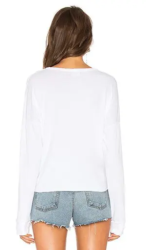 Michael Lauren Keegan Crop Tee - White