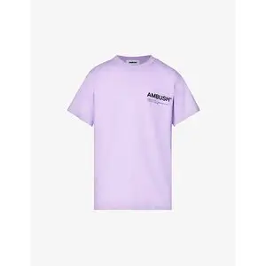 AMBUSH Workshop Logo-print Cotton-jersey T-shirt Lavendula Black
