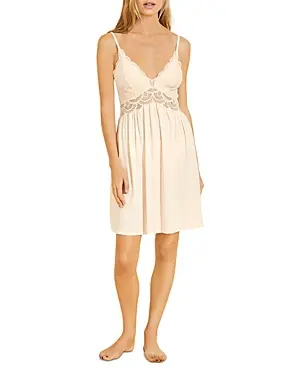 Eberjey EBERJEY Mariana Tencel Modal Lace Chemise Blush