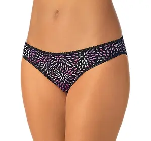 ON GOSSAMER Mesh Hip Bikini Confetti Burst