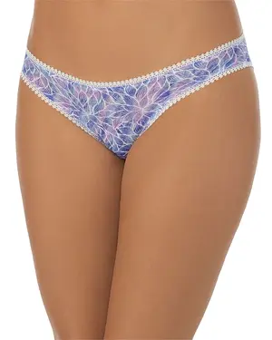ON GOSSAMER Mesh Hip Bikini Modern Lace