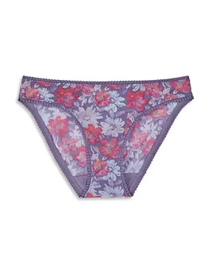 ON GOSSAMER Mesh Hip Bikini Sketchbook Floral