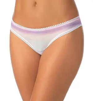 ON GOSSAMER Mesh Hip Bikini Sunsetstripe