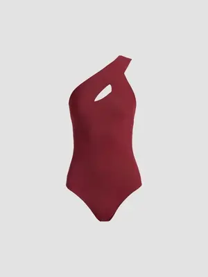Chiara Boni La Petite Robe Conception Cut-out One-piece Swimsuit Mahogany