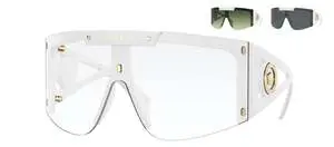 Versace Versace VE 4393 401/1W46 Shield Sunglasses Clear