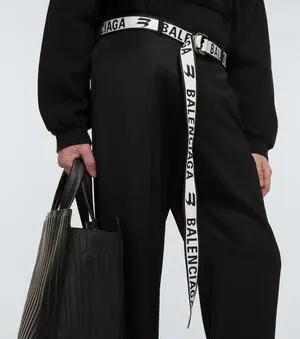 Balenciaga Sporty B Jacquard Belt - Black