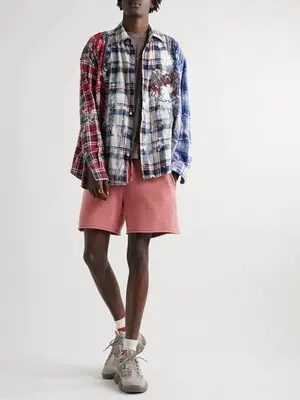 John Elliott Wide-leg Cotton-blend Jacquard Shorts Xs
