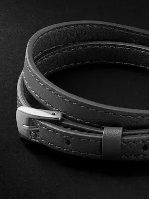 Messika My Move White Gold, Diamond And Leather Bracelet
