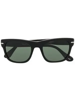 Persol Polished-effect Square-frame Sunglasses - Black