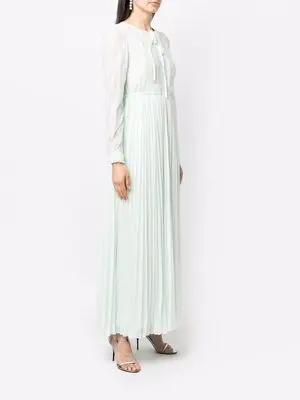 SELF-PORTRAIT Lace-trim Maxi Dress